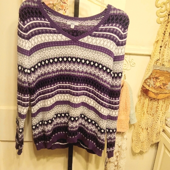 croft & barrow | Sweaters | Croft Barrow Artic Design Plus Size Sweater ...